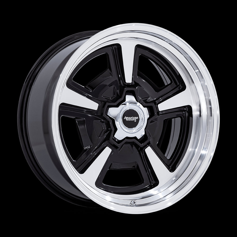 20X10 American Racing Vintage VN517 Marauder Gloss Black 5x127 ET6 Whe ...