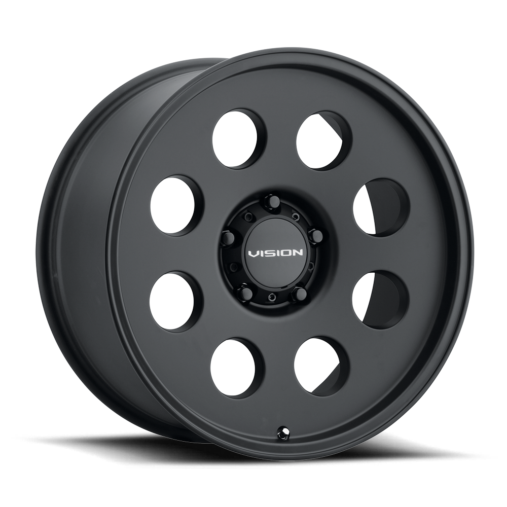 16X8 Vision Midway Satin Black 5x127 5x5 ET0 Wheel Rim | Performance ...