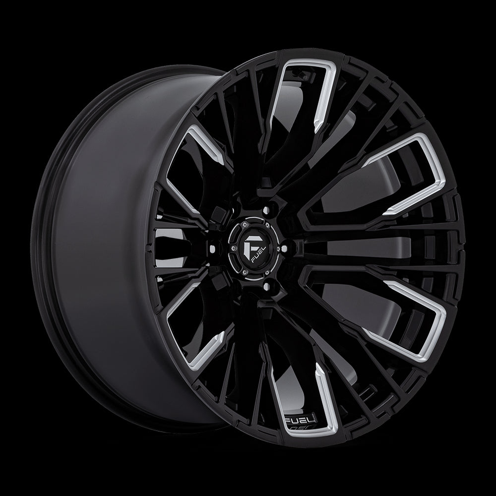 22x12 Fuel Off-Road D849 REBAR Black Wheel 6x135 ET-44 CB87.1 ...