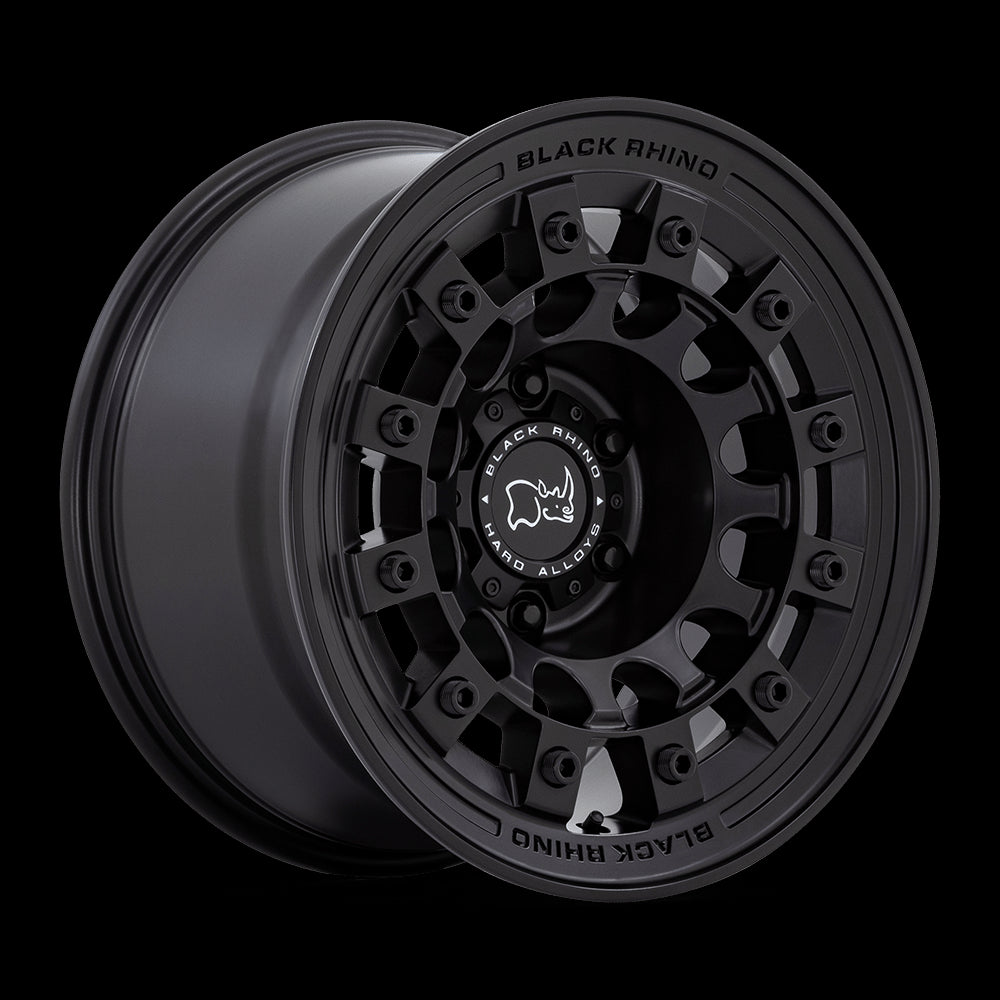 17X8 Black Rhino Fuji Matte Black 5X114.3 5X4.5 ET30 Wheel Rim ...