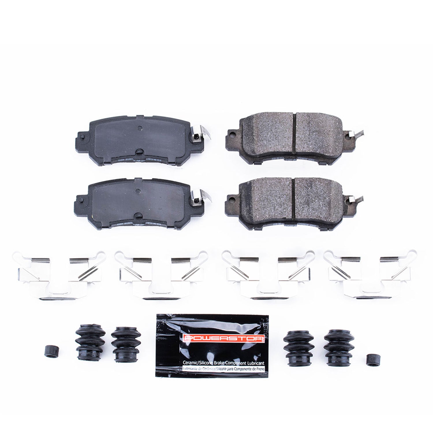 PowerStop Z23 Evolution Sport Carbon-Fiber Brake Pads With Hardware ...