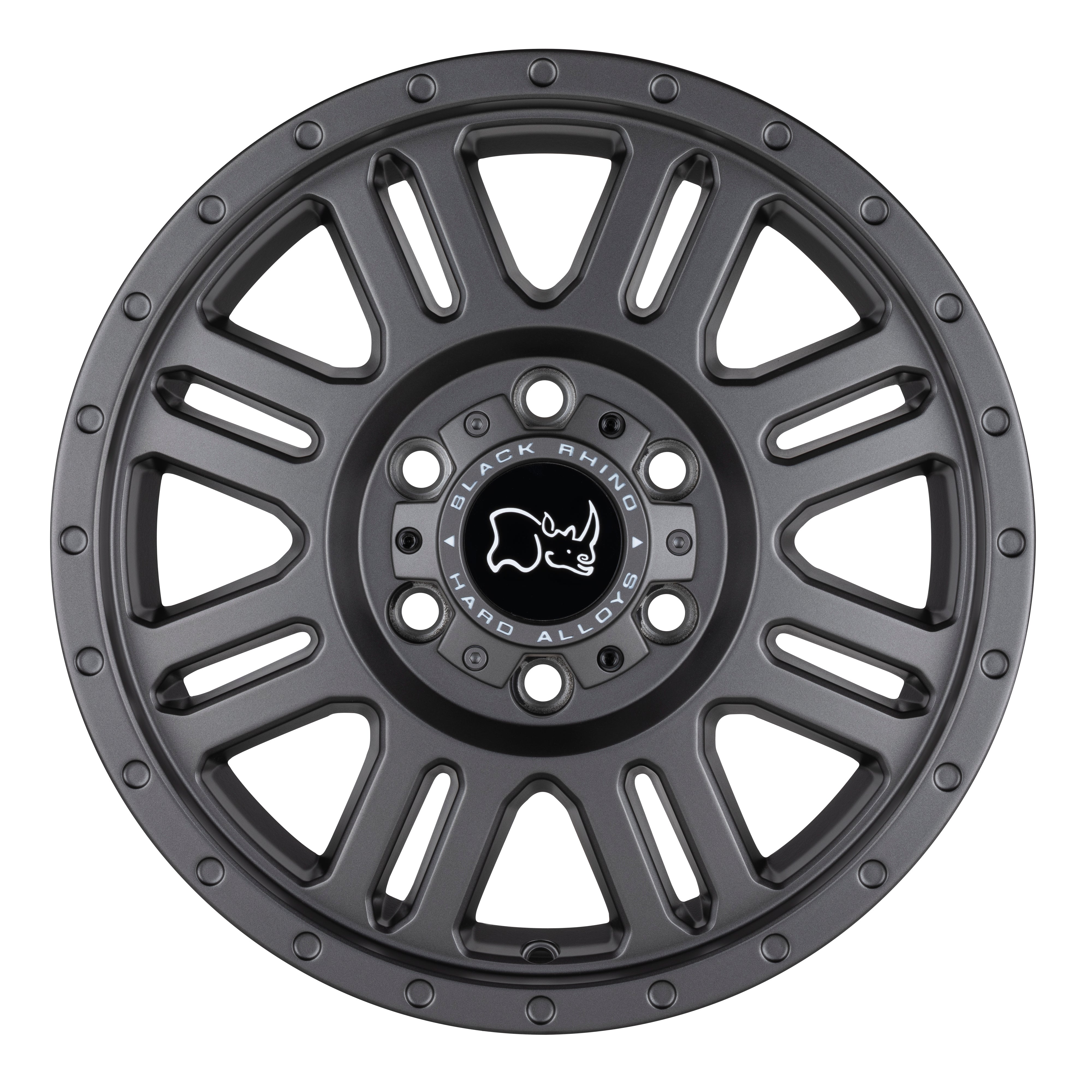 17x8 Black Rhino Yellowstone Matte Gun Metal 6x130 ET38.00 CB84.10 Whe ...