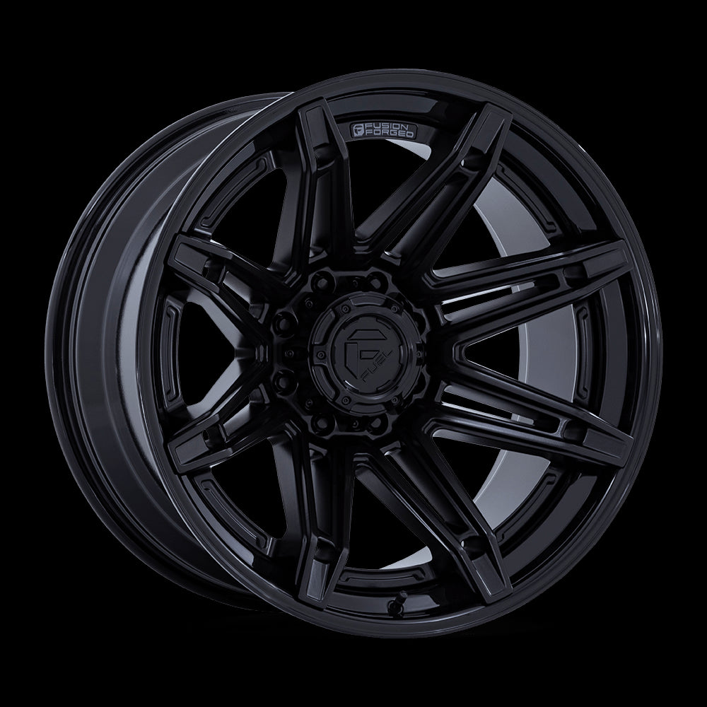 22x12 Fuel Off-Road FC401 BRAWL Matte Black With Gloss Black Lip 8x165 ...