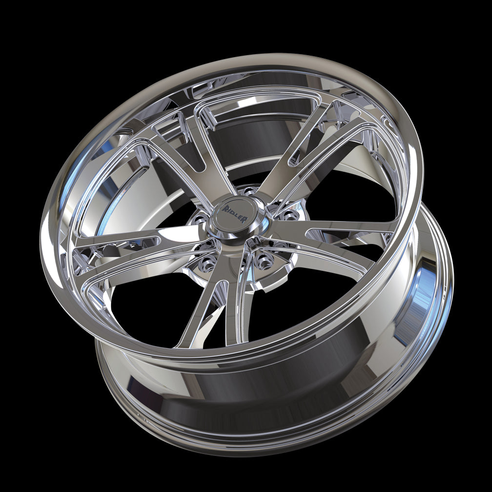 18x8 Ridler 606 Chrome 5x127 ET0 wheel/rim | Performance Discounters