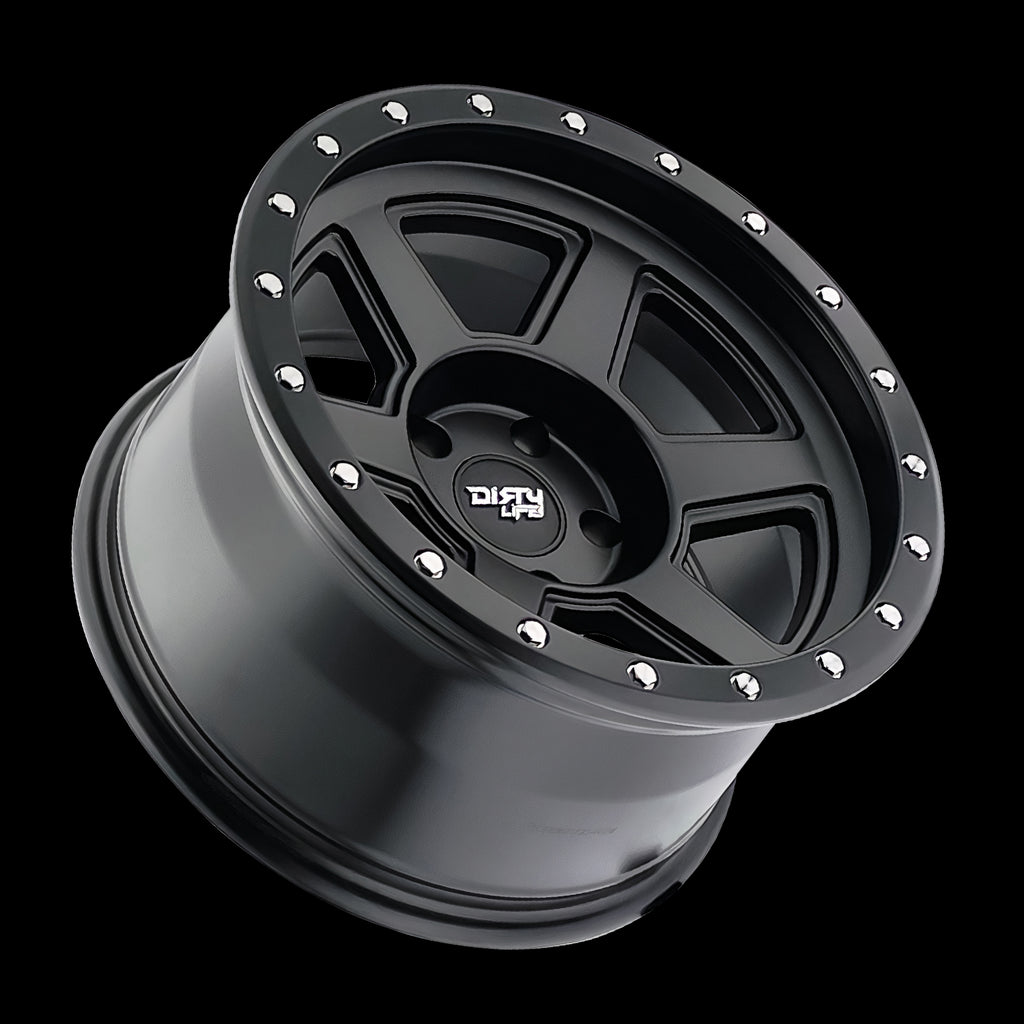 20x9 Dirty Life 9315 Compound Matte Black 6x139.7 6x5.5 ET-12 Wheel Ri ...