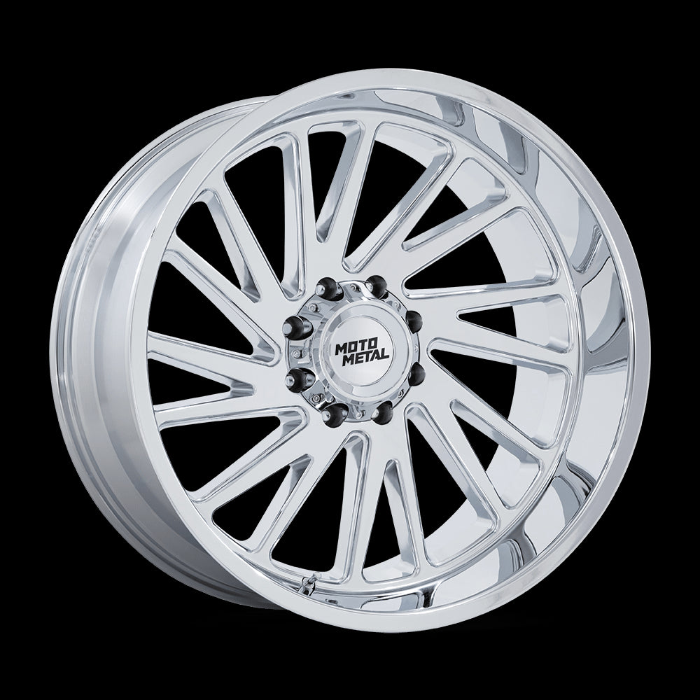 22X10 Moto Metal MO811 Combat Chrome 6X139.7 6X5.5 ET-18 Wheel Rim ...