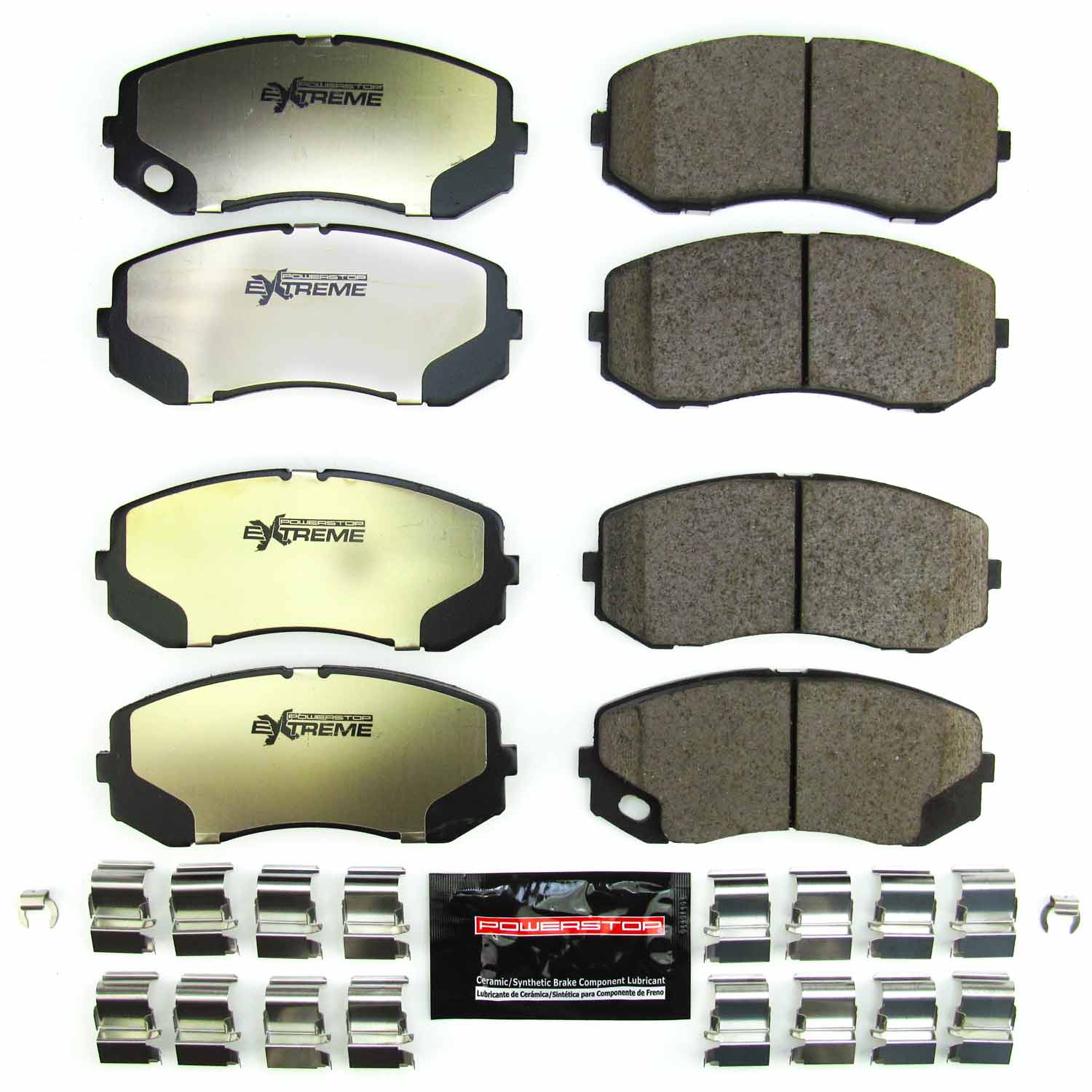 PowerStop Z36 Truck And Tow Carbon-Fiber Ceramic Brake Pads With Hardw ...