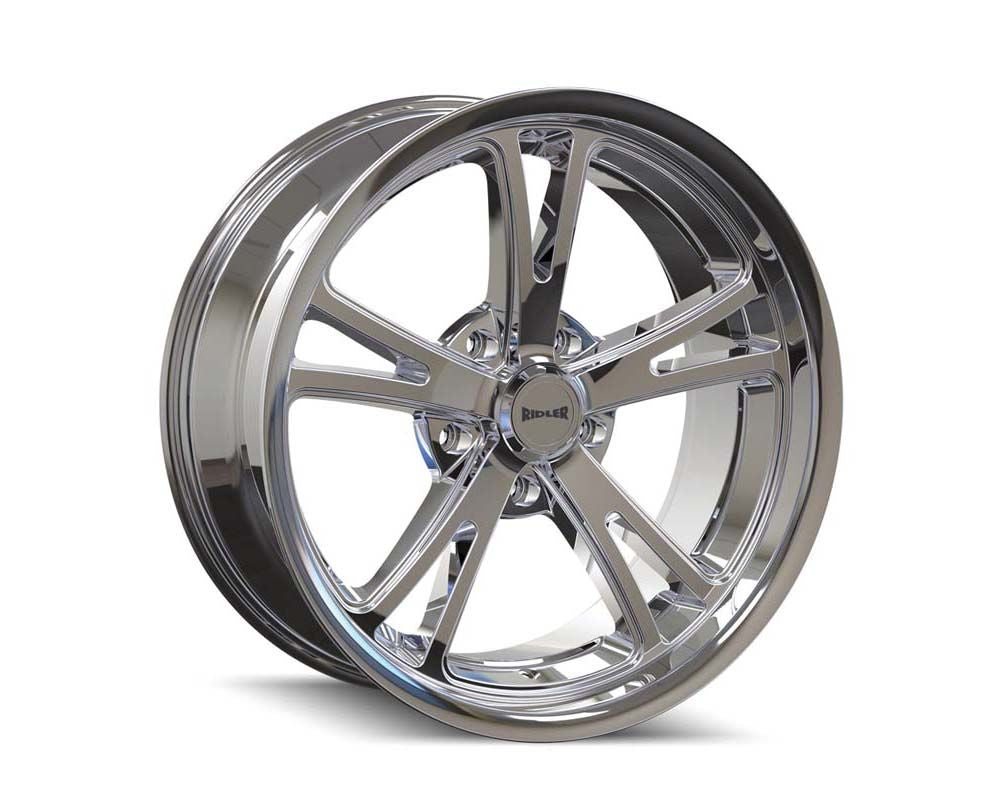 18x8 Ridler 606 Chrome 5x127 ET0 wheel/rim | Performance Discounters
