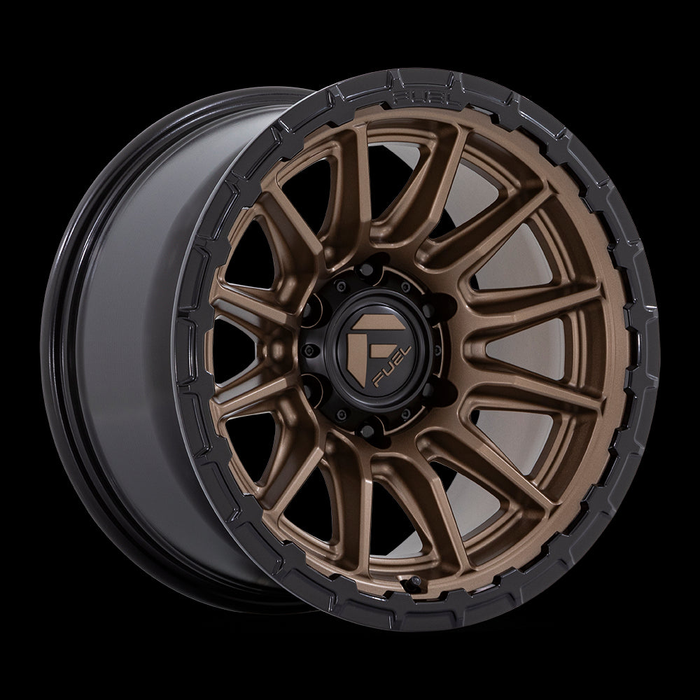 20X10 Fuel FC866 Piston Matte Bronze W/ Gloss Black Lip 6x139.7 ET-18 ...