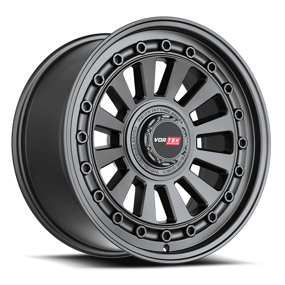 20x9.5 Vortek VRD-702 Radar Matte Black 5x127 ET-12 CB78.1 Wheel Rim ...