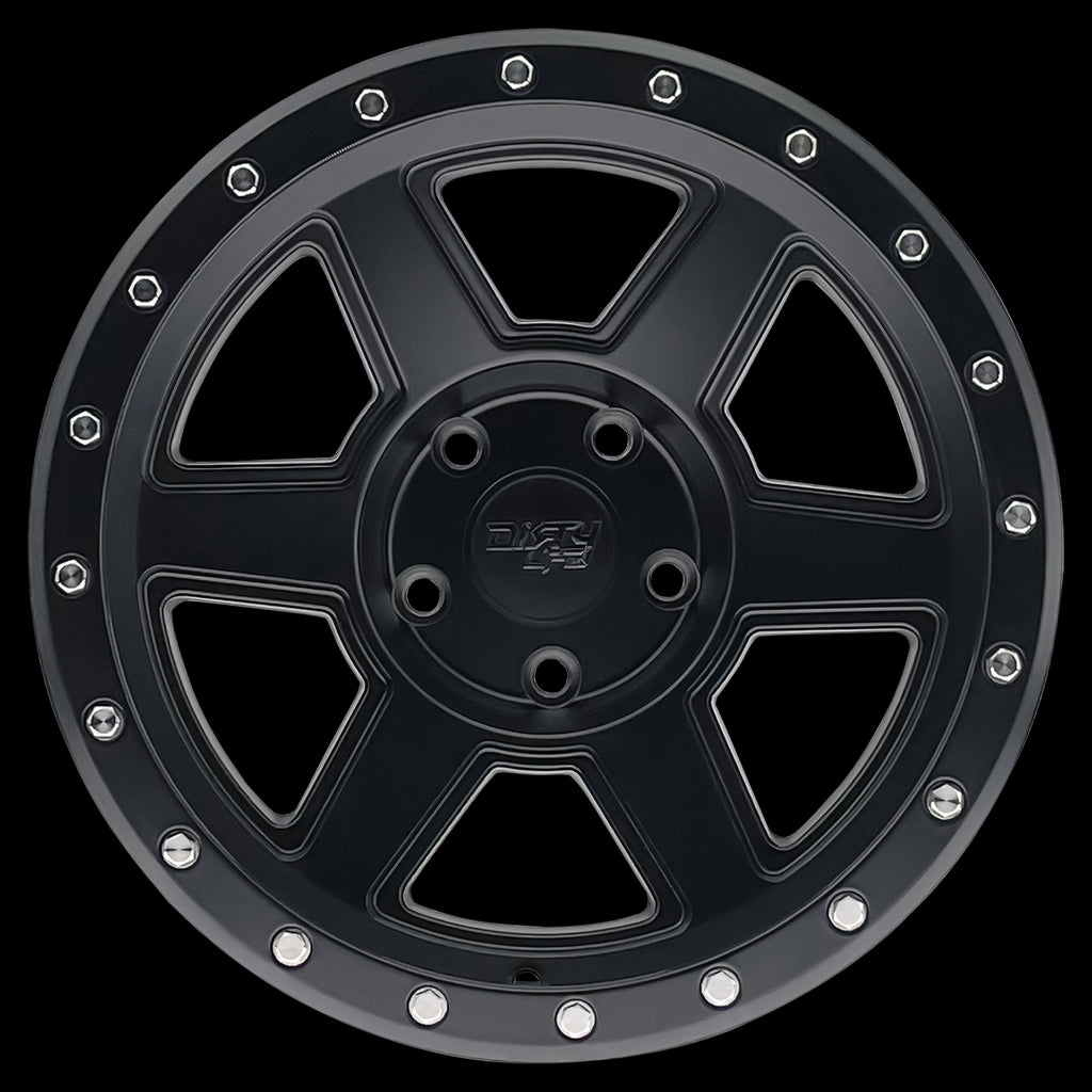 20x9 Dirty Life 9315 Compound Matte Black 6x139.7 6x5.5 ET-12 Wheel Ri ...