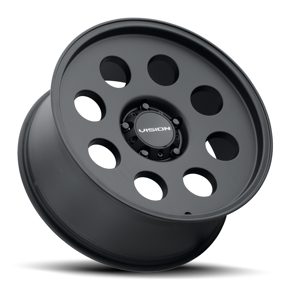16X8 Vision Midway Satin Black 5x127 5x5 ET0 Wheel Rim | Performance ...