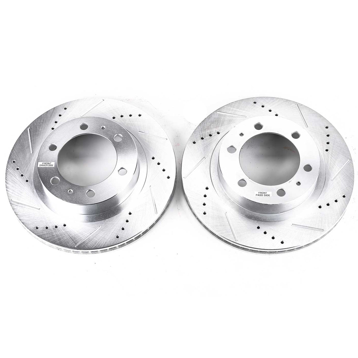 PowerStop Evolution Drilled Slotted Rotors Pair Front For Toyota 4Runn ...