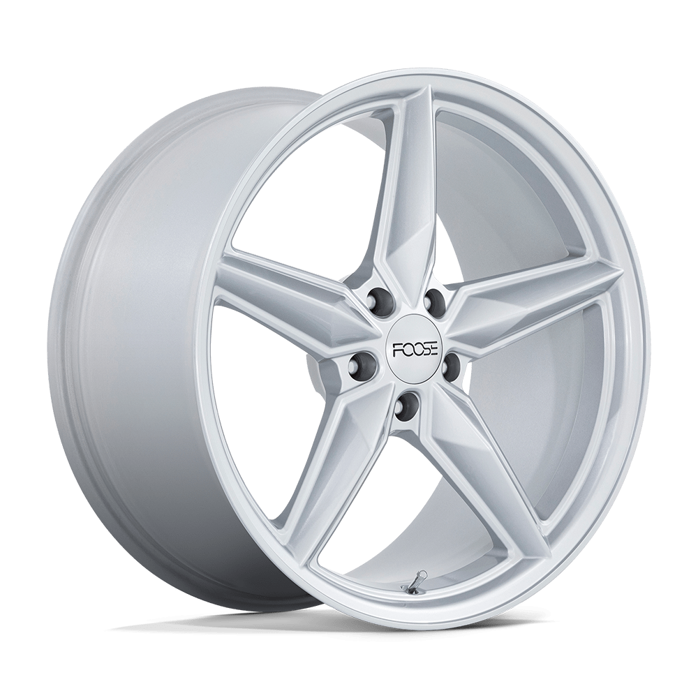 20X10 Foose 1PC F174 CF8 Gloss Silver 5X114.3 5X4.5 ET35 Wheel Rim ...