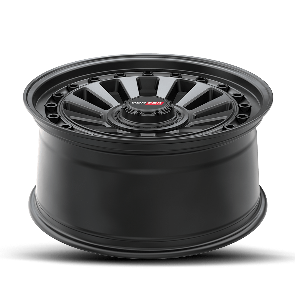 20x9.5 Vortek VRD-702 Radar Matte Black 5x127 ET-12 CB78.1 Wheel Rim ...