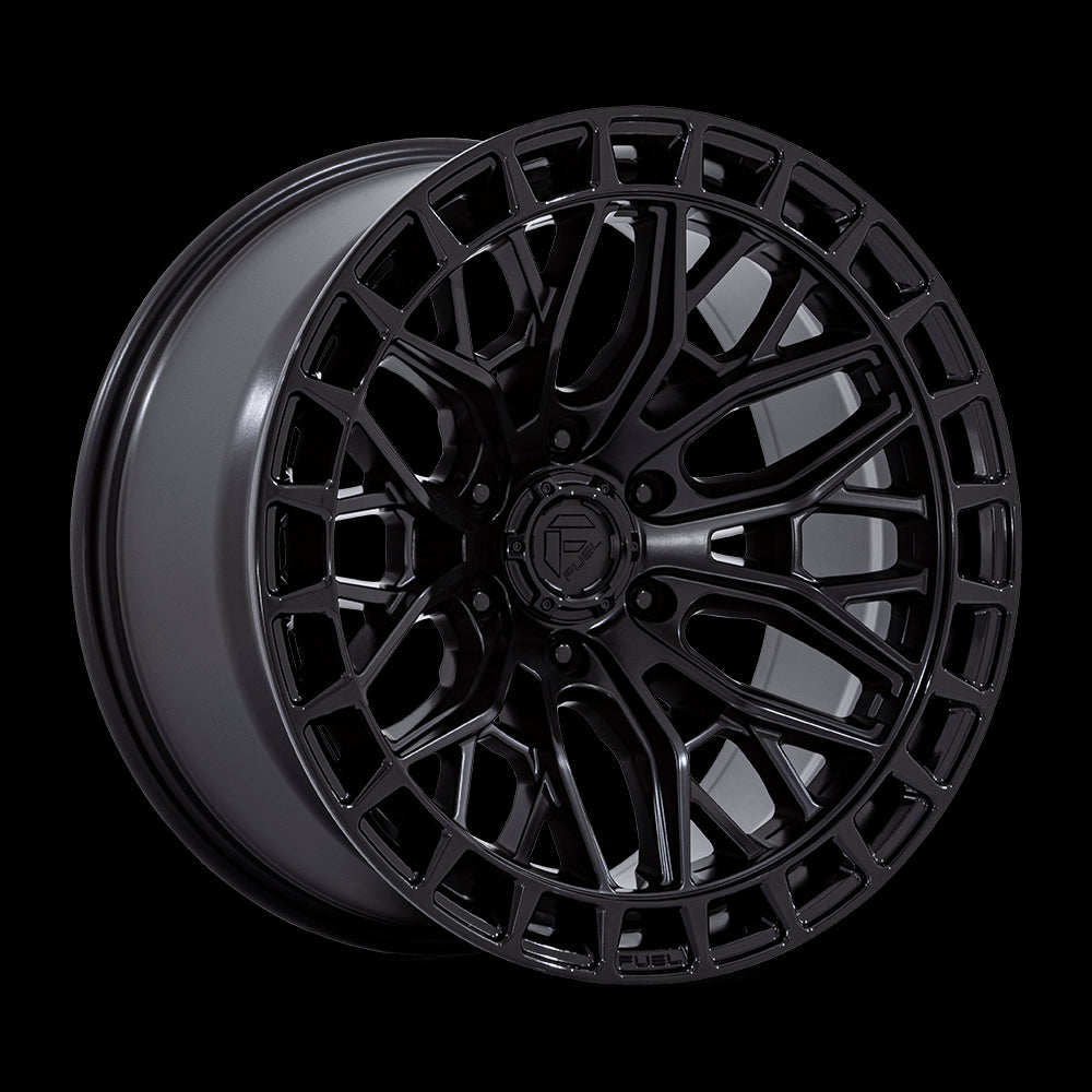 20X10 Fuel FC869 Sigma Blackout W/ Gloss Black Lip 5x127 ET-18 Wheel R ...