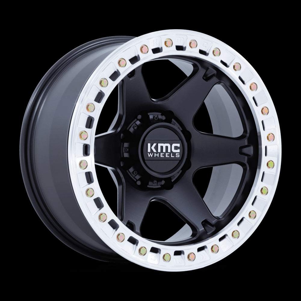 20X10 KMC KM238 VI Beadlock Raw Machined 8x165.1 ET-48 Wheel Rim ...