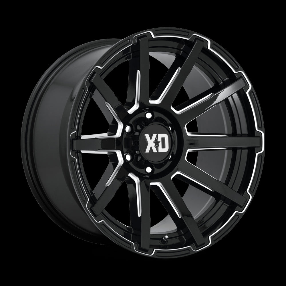 20X9 XD Series XD847 OUTBREAK Gloss Black Milled 5X150 ET30 wheel/rim ...