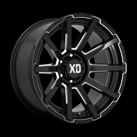 20X9 XD Series XD847 OUTBREAK Gloss Black Milled 5X150 ET30 wheel/rim ...