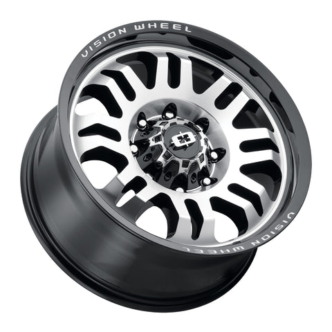 17x9 Vision 409 Inferno Gloss Black Machined Face 6x120 ET12 Wheel Rim ...