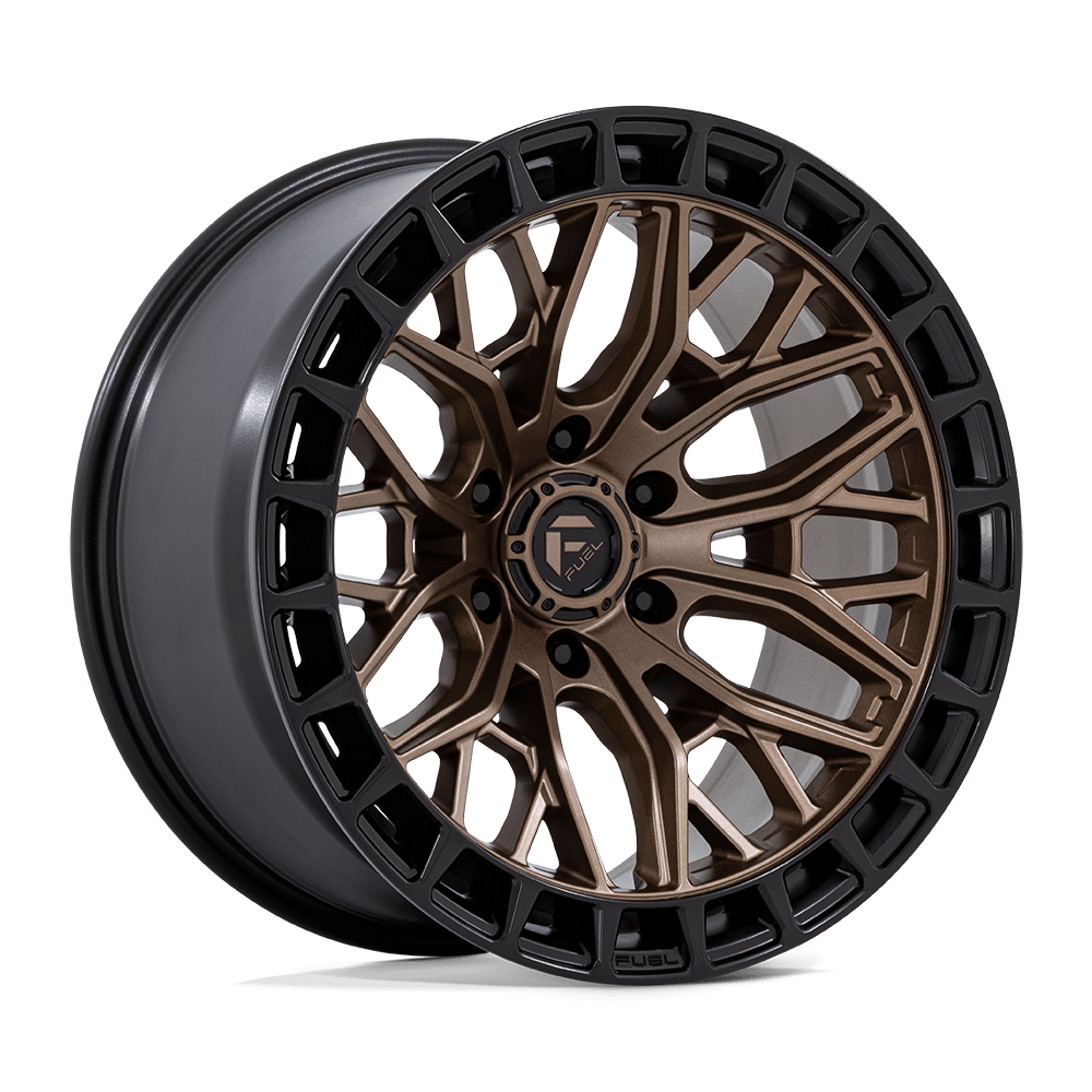20X10 Fuel FC869 Sigma Matte Bronze W/ Matte Black Lip 6x139.7 ET-18 W ...