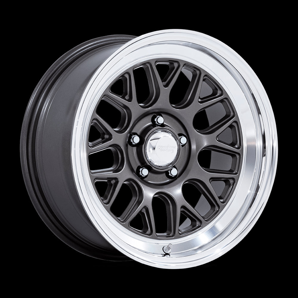 18X9 American Racing Vintage VN516 G-Force Anthracite 5x114.3 ET24 Whe ...