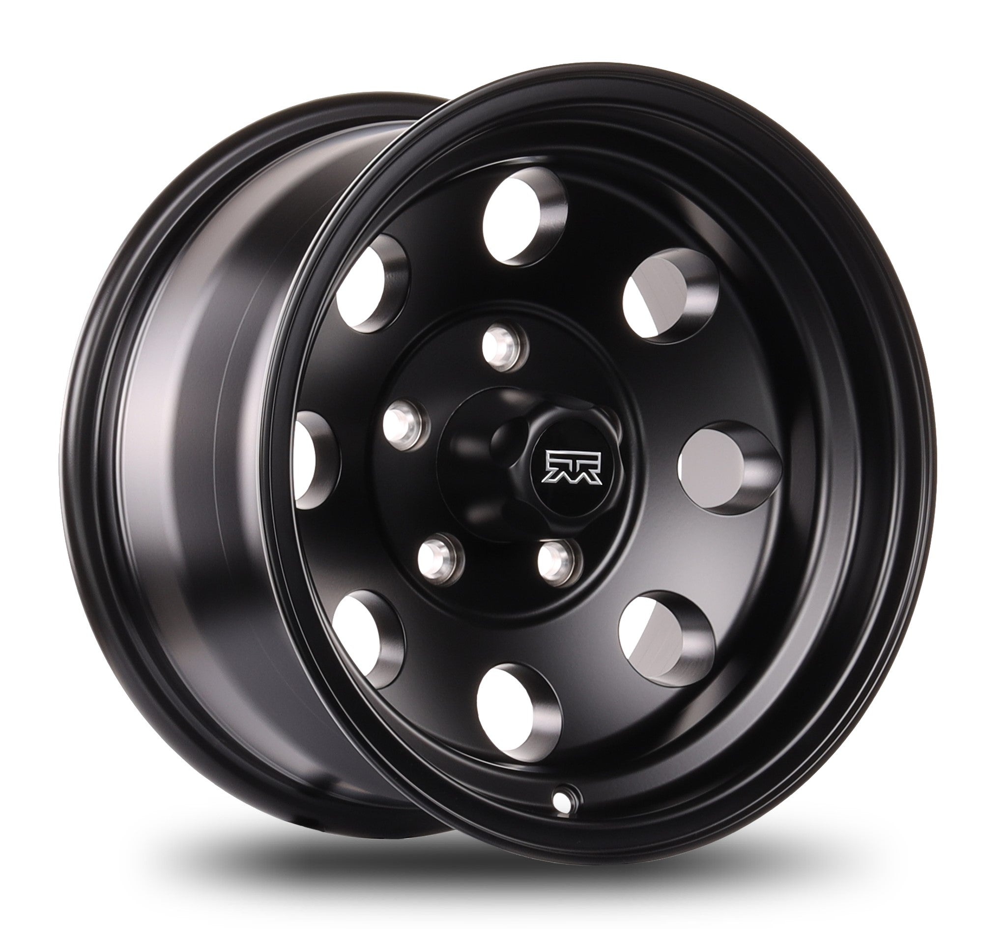 15x8 Mudder Trucker MT614 Deisel Satin Black 5x127 5x5 ET-19 Wheel Rim ...