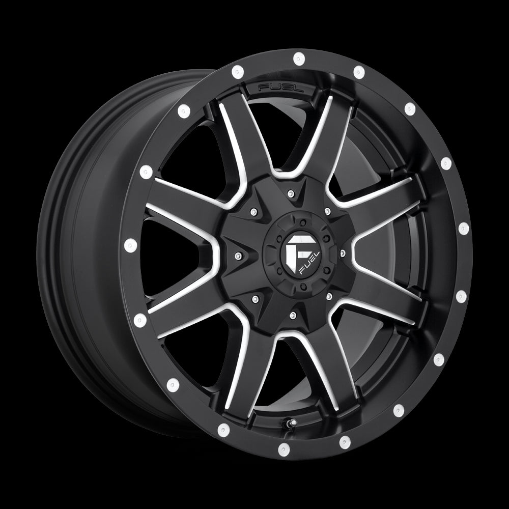 24X12 Fuel D538 Maverick Matte Black Milled 5X127/5X139.7 ET-44 wheel ...