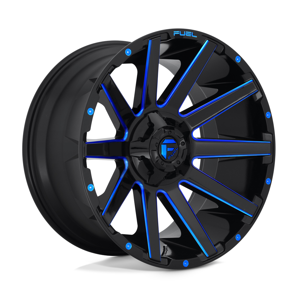 22X12 Fuel D644 Contra Gloss Black-BTTC 6X135/6X139.7 ET-43 wheel/rim ...