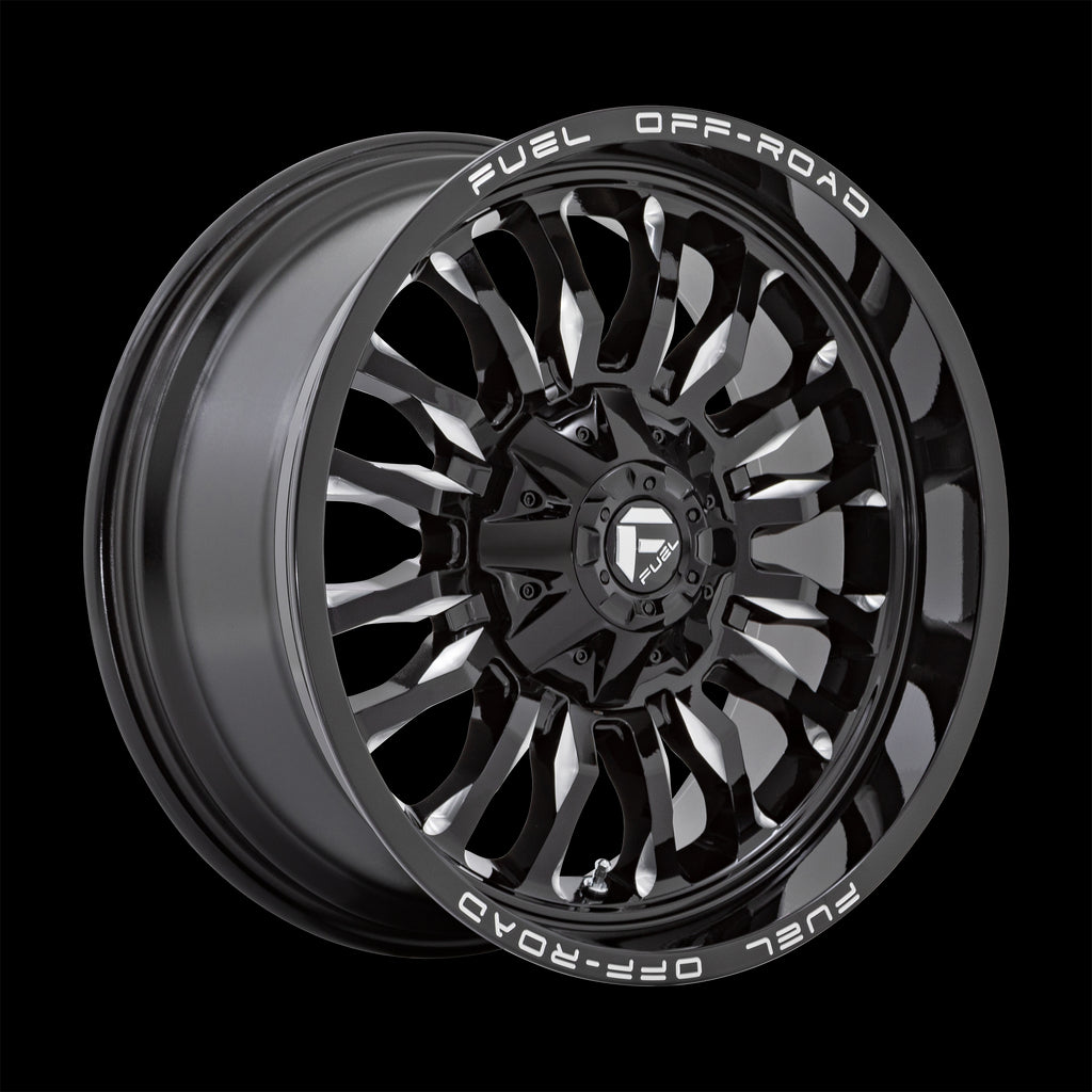 22X12 Fuel D795 ARC Gloss Black Milled 8X165.1 ET-44 wheel/rim ...