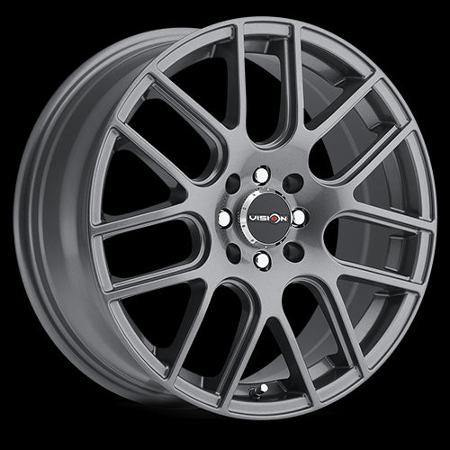 14x5.5 Vision 426H Cross Gunmetal 4x100 4x114.3 4x4.5 ET38 Wheel Rim ...