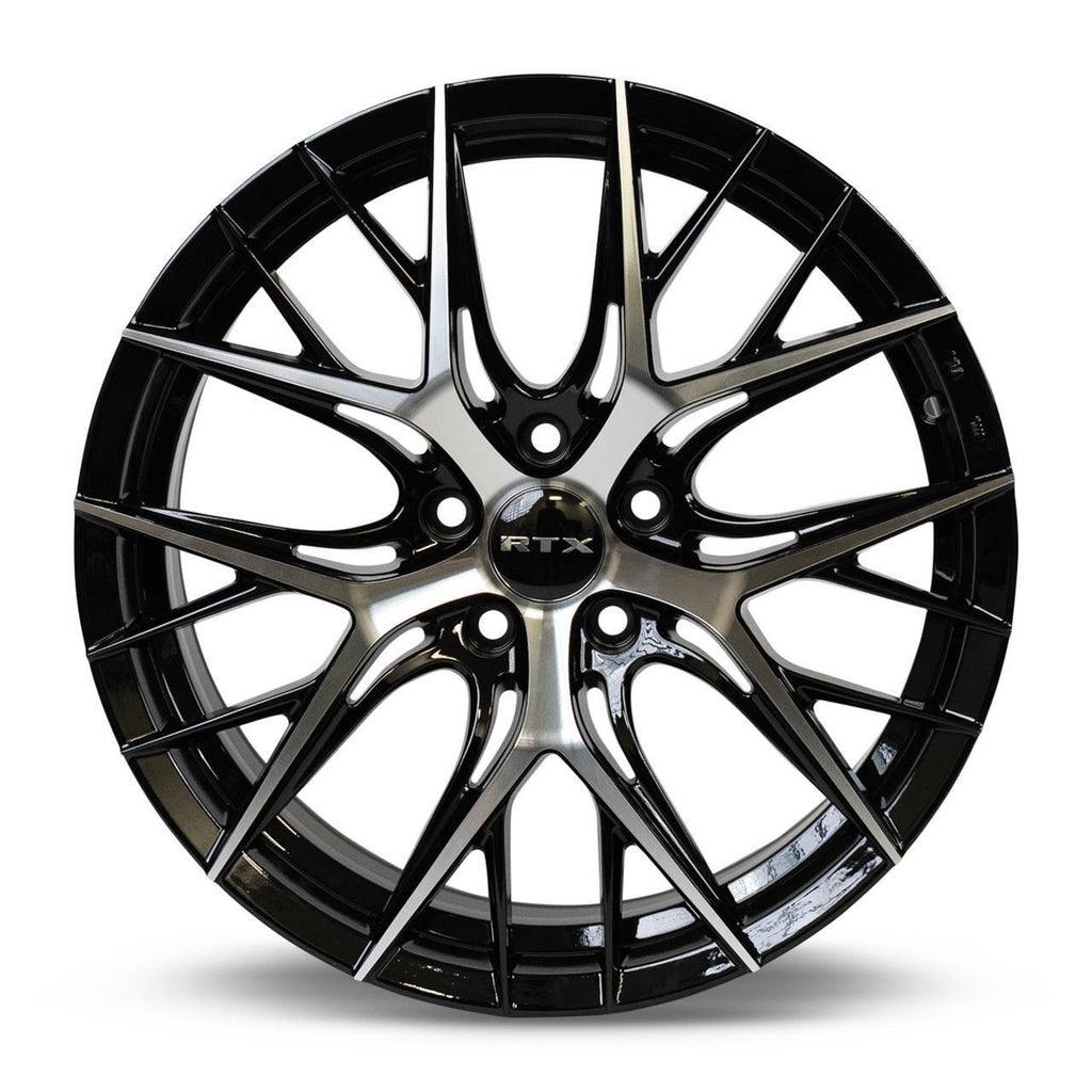 18x8 RTX Valkyrie Gloss Black Machined 5x114.3 ET40 wheel/rim ...