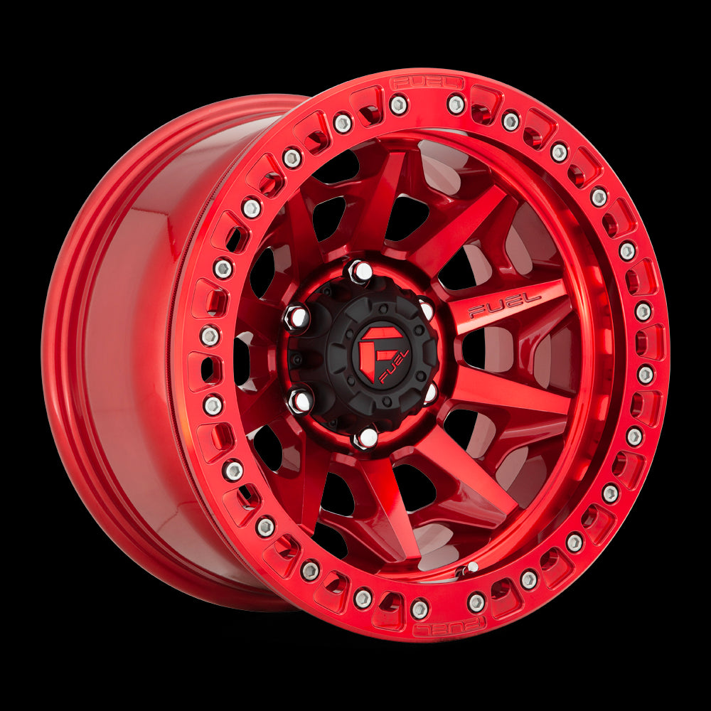 17X9 Fuel D113 Covert Beadlock Candy Red 5X127 ET-15 wheel/rim ...