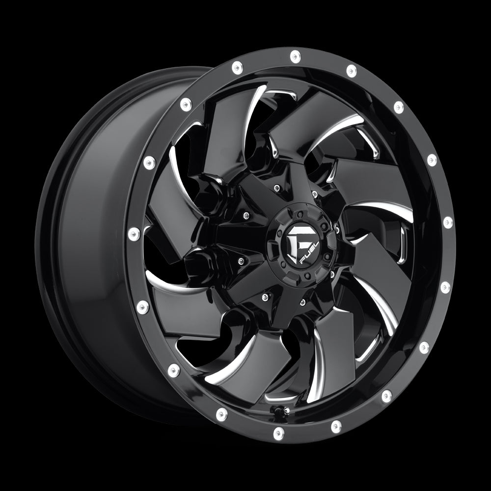 18X9 Fuel D574 Cleaver Gloss Black Milled 6X135/6X139.7 ET20 wheel/rim ...