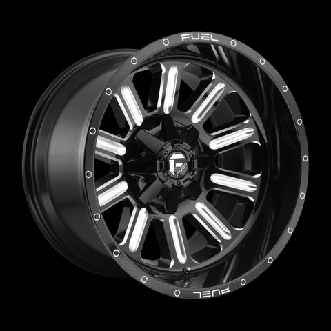 18X9 Fuel D620 Hardline Gloss Black Milled 8X180 ET20 wheel/rim ...