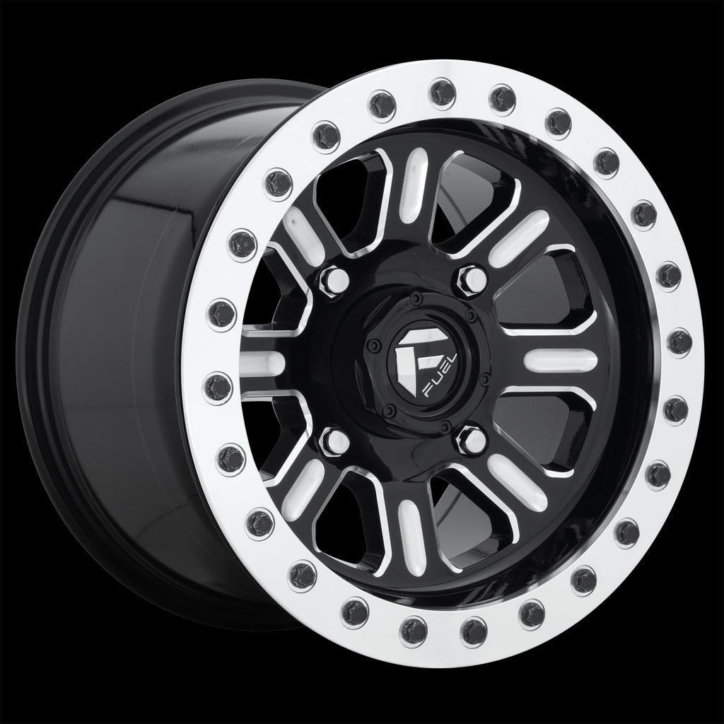 15X10 Fuel UTV D910 Hardline Beadlock Gloss Black-MIL 4X137 ET25 wheel ...