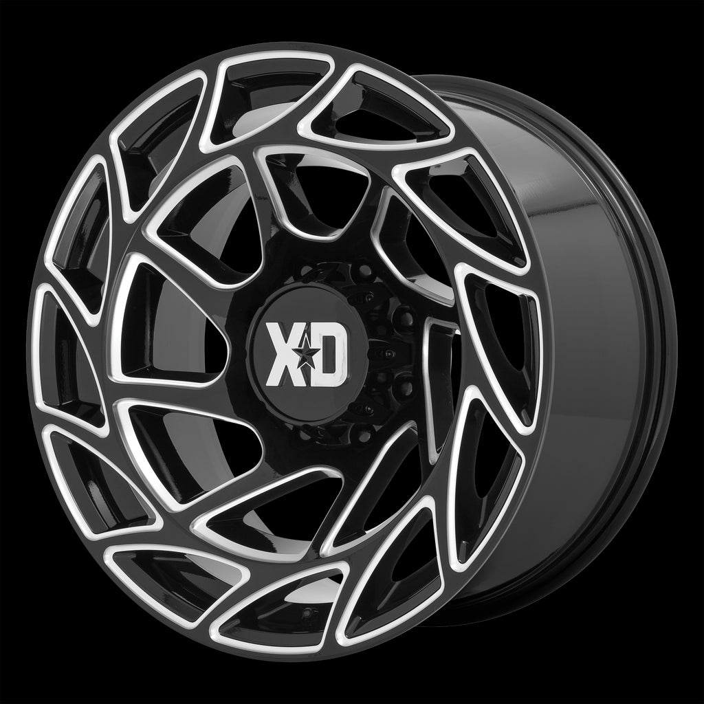 20X10 XD XD860 ONSLAUGHT Gloss Black Milled 8X165.1 ET-18 wheel/rim ...