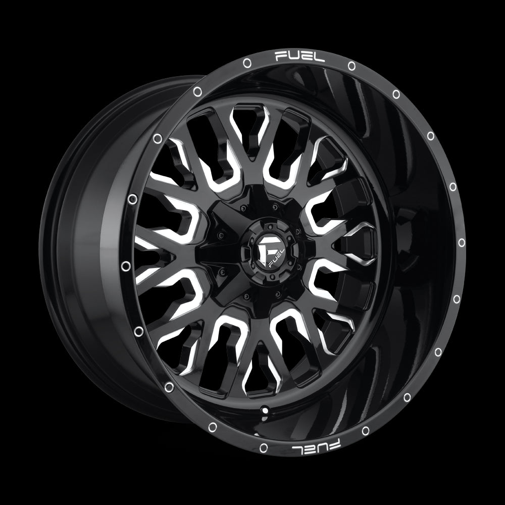 20X10 Fuel D611 Stroke Gloss Black Milled 6X135/6X139.7 ET-19 wheel/ri ...