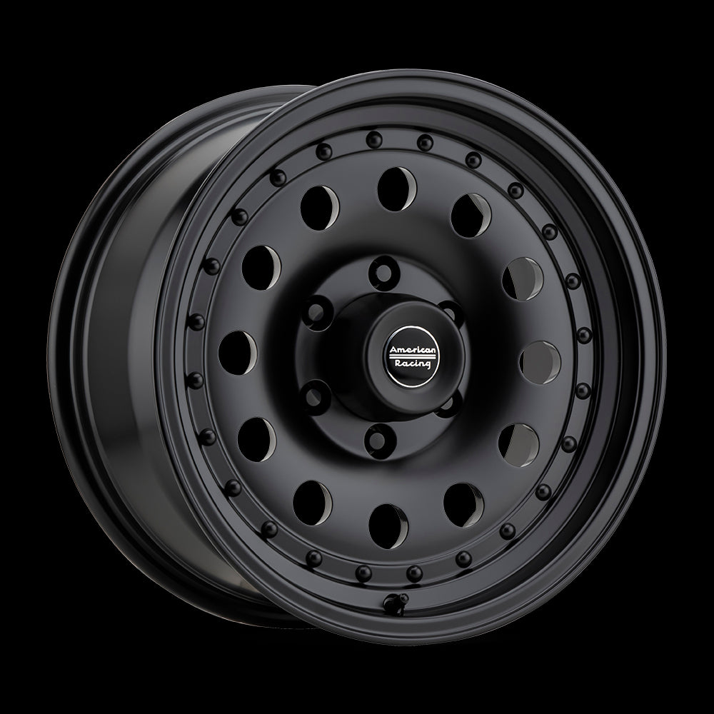 18X8 American Racing AR62 OUTLAW II Satin Black 6X120 ET18 wheel/rim ...